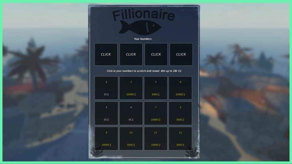 Fisch Fillionaire Ticket Guide – Gamezebo