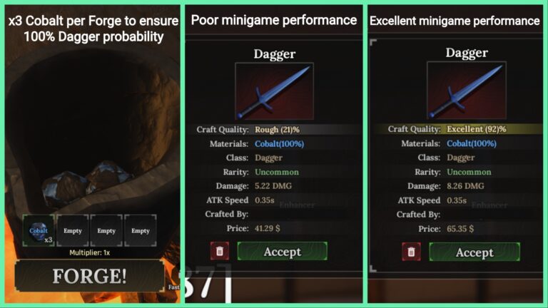 Do The First Two Minigames Affect Forging Quality in The Forge – Gamezebo