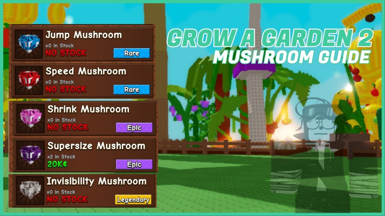Grow a Garden 2 Mushrooms Guide – Understanding What They Do! – Gamezebo