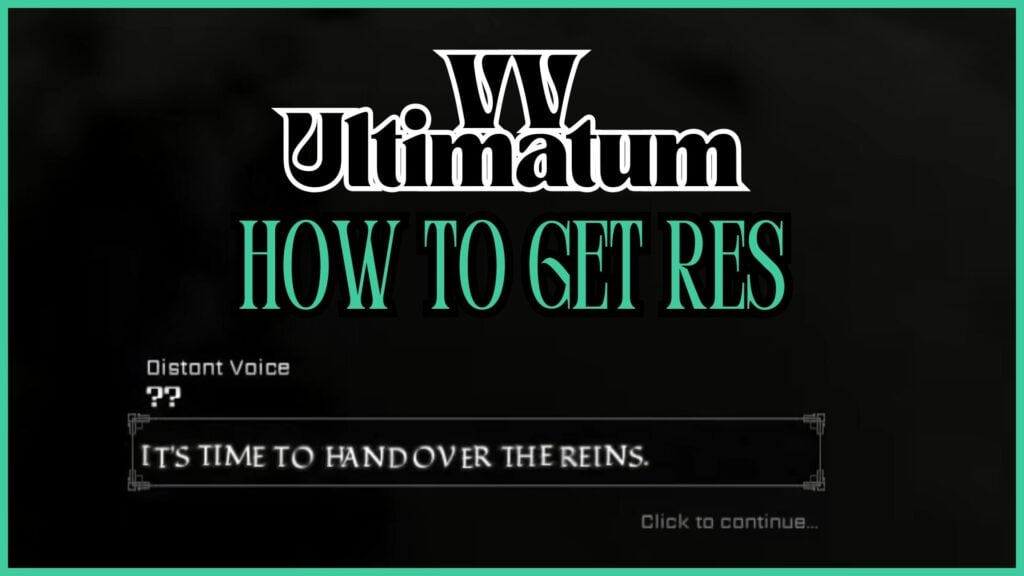 How to Get Res in VV Ultimatum – Res Types – Gamezebo