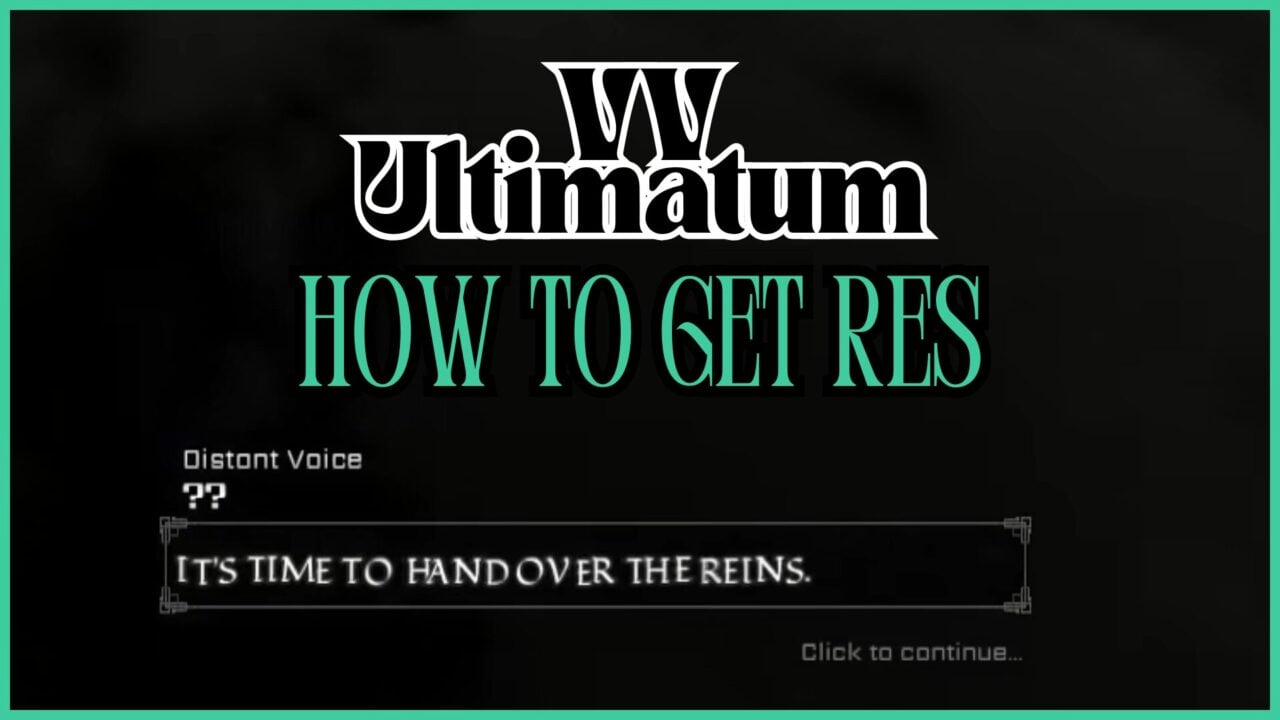 How to Get Res in VV Ultimatum – Res Types – Gamezebo