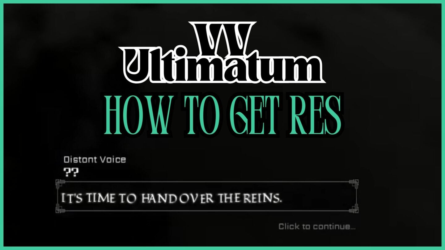 How to Get Res in VV Ultimatum – Res Types – Gamezebo